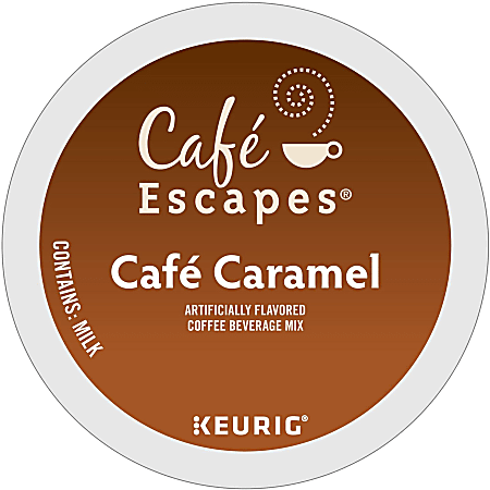 Cafe Escapes Single Serve Coffee K Cup Pods Cafe Caramel Carton Of 24 ...