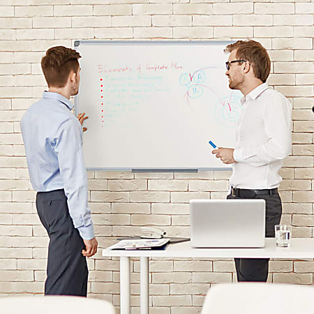 MasterVision Earth Silver Easy Clean Non Magnetic Melamine Dry Erase ...