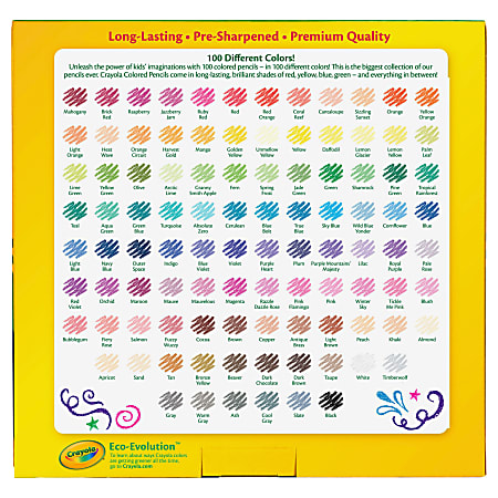 crayola coloured pencils