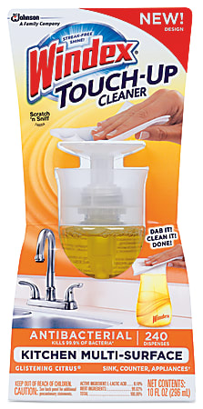 Windex Touch Up Multisurface Kitchen Cleaners Fresh Scent 10 Oz Case Of ...