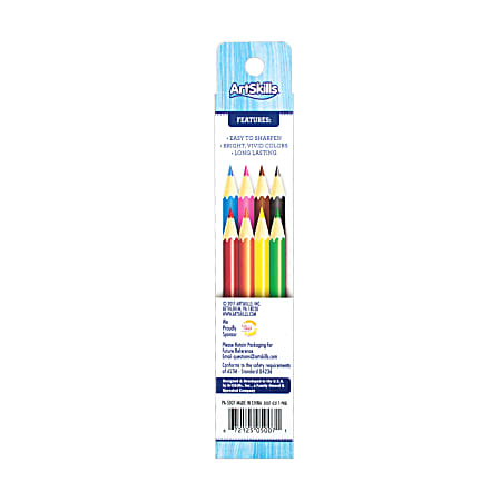 Artskills Premium Color Pencils 2.5 mm Assorted Colors Pack Of 8 ...