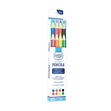 Artskills Premium Color Pencils 2.5 mm Assorted Colors Pack Of 8 ...