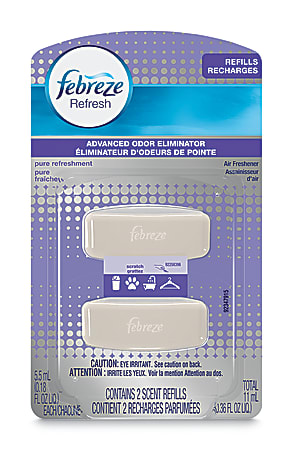 Febreze Stick Refresh Air Freshener Dual Refill Cartridges Pure ...