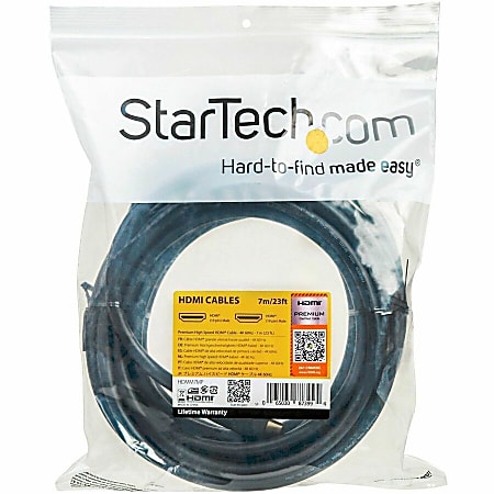 StarTech.com 4K HDMI Cable Premium Certified High Speed HDMI 2.0 Cable ...