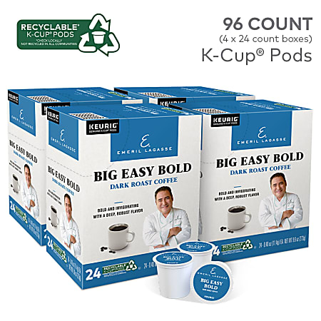 Emeril Big Easy Bold Coffee Keurig Single Serve K Cup Pods Dark Roast ...