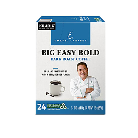 Emeril Big Easy Bold Coffee Keurig Single Serve K Cup Pods Dark Roast ...