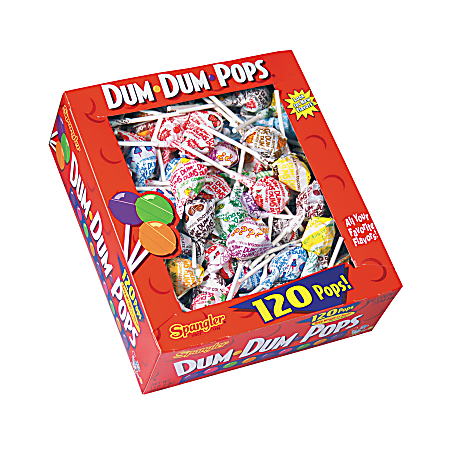 Dum Dum Pops Assorted Flavors Individually Wrapped 120 Count Box ...