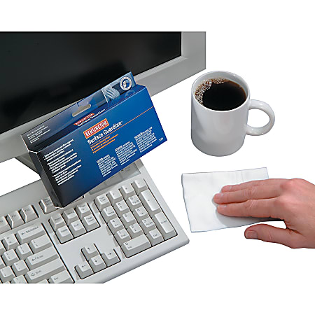 Kensington Surface Guardian Cleaning Wipes Foil Pack Pack Of 21 ...