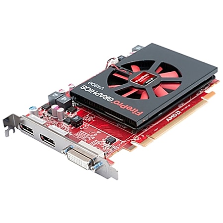 Dell FirePro V4900 Graphic Card 1 GB GDDR5 PCI Express x16 - Office Depot
