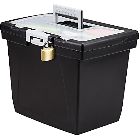 Storex Nesting Portable File Box External Dimensions 15 Width x 10.7 ...