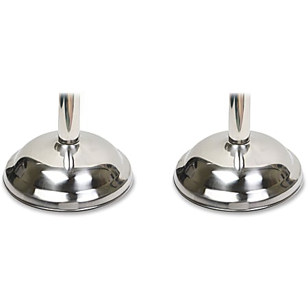 Tatco Weighted Bell Shaped Stanchion Bases 12 Diameter Chrome Box Of 2 ...