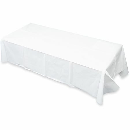 Tatco White Paper Table Covers 54 x 108 White Box Of 20 - Office Depot