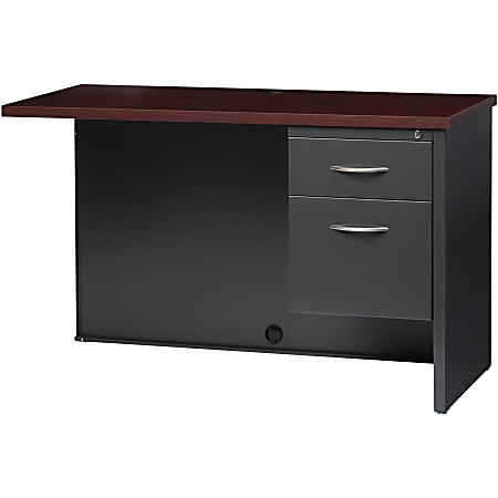 WorkPro Modular 48 W Right Return For Computer Desk CharcoalMahogany ...
