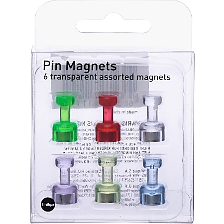 MasterVision Hi Intensity Magnets 1 14 Assorted Colors Pack Of 6 ...