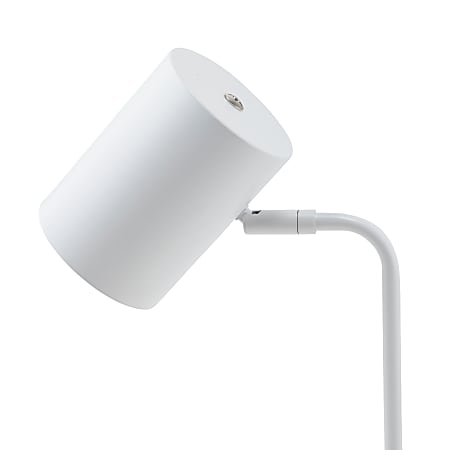 Realspace Barsi Desk Lamp With USB Charging Port 14 H White - Office Depot