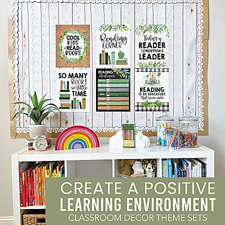 Hadley Designs Posters Farmhouse Greenery Reading Set Of 6 - Office Depot