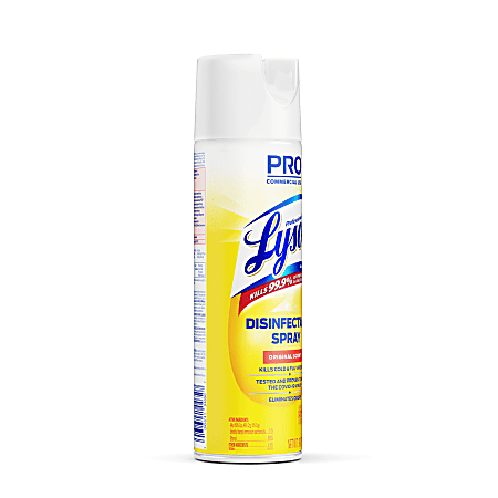 Lysol Professional Disinfectant Spray Original Scent 19 Oz Bottle Case ...