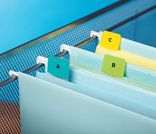 Post it Preprinted Filing Tabs Letters A Z 2 Blank 1 x 1 12 Assorted ...