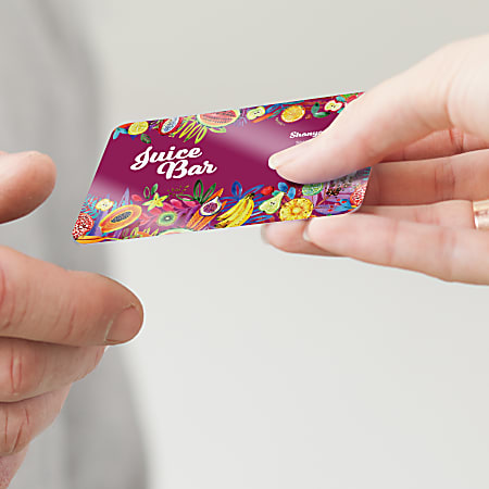Full Color High Gloss Business Cards 16 pt. White Stock Print 1 Side UV ...