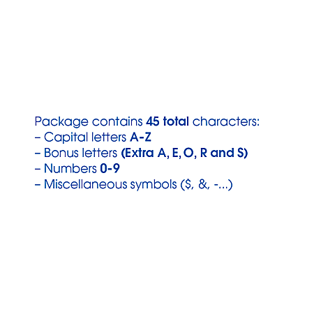 Creative Start Stencil Kit Reusable Paper Letters Numbers and Symbols ...
