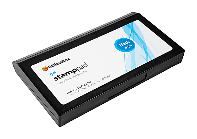 OfficeMax No. 2 Gel Stamp Pad Black - Office Depot