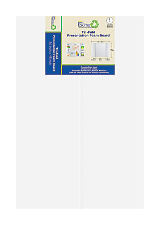 Royal Eco Brites Presentation Tri Fold White Foam Board 36 x 48 1pk ...