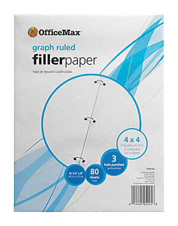 OfficeMax Quad Filler Paper - Office Depot