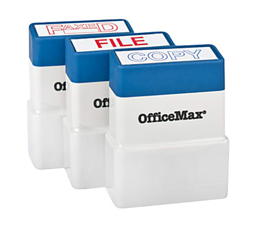 OfficeMax 3 Pack Set Message Stamps - Office Depot