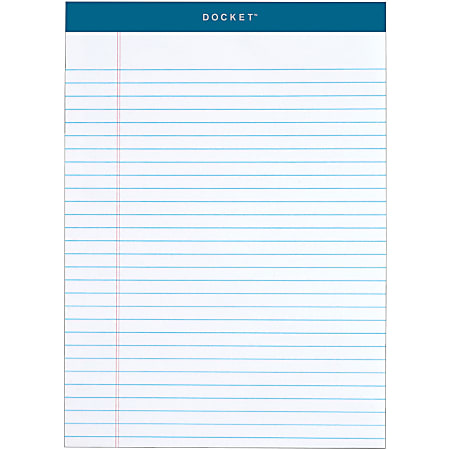 TOPS Docket Legal Rule Writing Pads 50 Sheets Double Stitched 16 lb ...