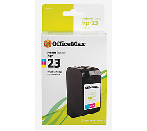 OfficeMax Brand OM98679 HP 23 (C1823D) Remanufactred Tri-Color Inkjet ...