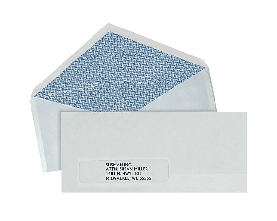 OfficeMax 6 34 Security Tint Envelope 24 lb White - Office Depot