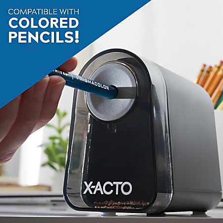 X ACTO Mighty Mite Electric Pencil Sharpener Black - Office Depot