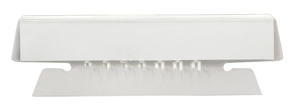 Office Depot Brand Plastic Tabs 2 15 Cut Clear Pack of 25 - Office Depot