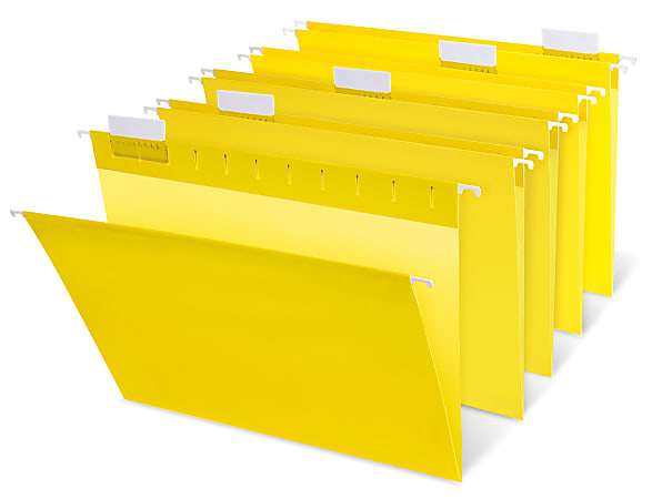 Office Depot Brand Hanging Folders Letter Size Yellow Box Of 25 ...