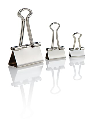 OfficeMax Silver Binder Clips 30 ct. - Office Depot