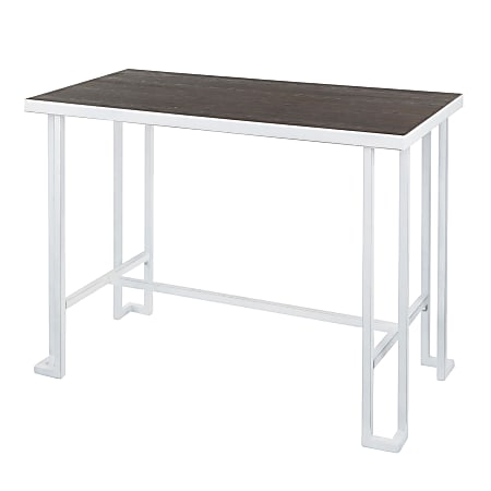 LumiSource Roman Counter Table, 34-3/4"H x 48"W x 24-1/4"D, Espresso ...