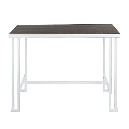 LumiSource Roman Counter Table, 34-3/4"H x 48"W x 24-1/4"D, Espresso ...