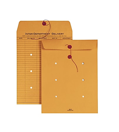 OfficeMax 13 12 5 Columns Inter Department Envelopes 32 lb Kraft ...