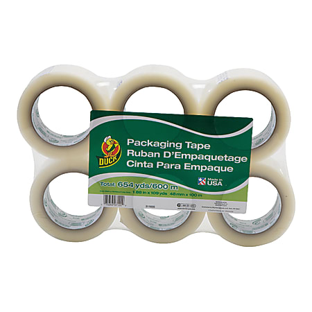 Duck Hot Melt Packing Tape 100 Yd. Pack Of 6 - ODP Business Solutions