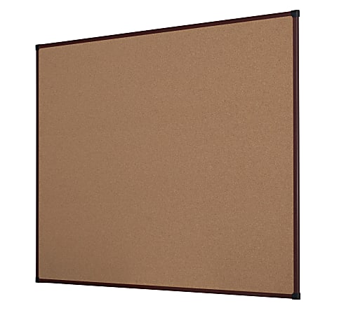 Office Depot Brand TechCork Bulletin Board 36 x 24 Aluminum Frame With ...