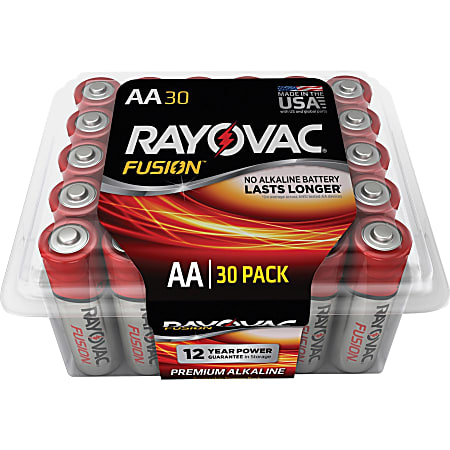 Rayovac Fusion Premium Alkaline AA Batteries Pack For Multipurpose AA ...