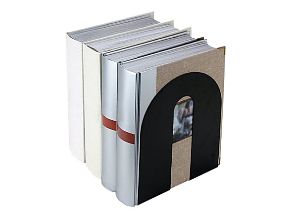 Officemate OIC Magnetic Heavy Duty Bookends 10 x 8 x 8 Black Set Of 2 ...
