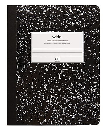 Office Depot® Brand Schoolio Marble Composition Book, 9 3/4" x 7 1/2 ...