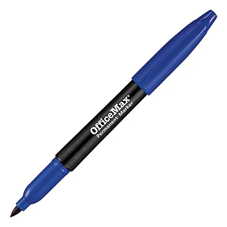 OfficeMax Pen Style Permanent Marker Fine Tip 5 Pack Assorted - Office ...