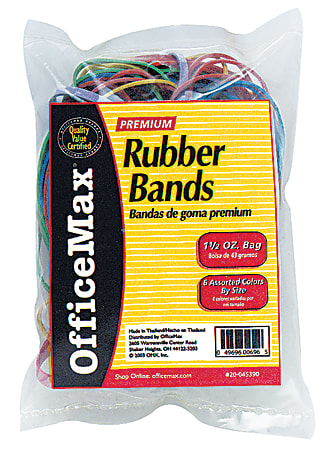 OfficeMax Assorted Color Rubber Bands - Office Depot