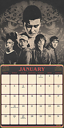 2026 DateWorks Wall Calendar 12 x 12 Stranger Things January To ...