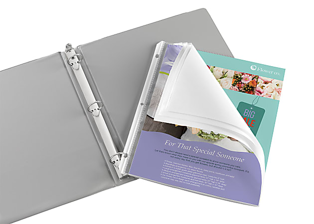 Office Depot Brand 10 Pocket Sheet Protector 8 12 x 11 Clear - Office Depot