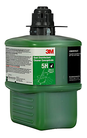 3M 5H Quat Disinfectant Cleaner Concentrate 2 Liters - Office Depot