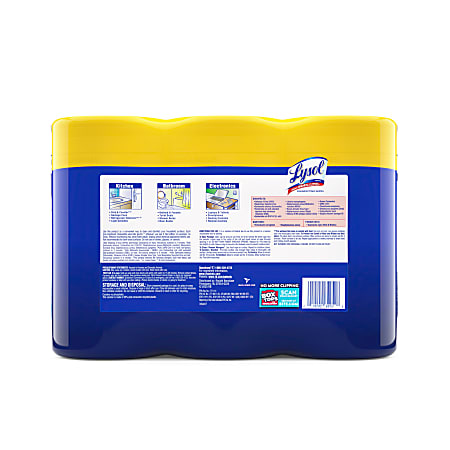Lysol Disinfecting Wipes Lemon Lime Blossom Scent 7 x 7.25 80 Wipes Per ...