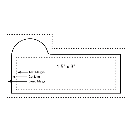 Custom Printed Full Color Special Shape Name BadgeTag 1 12 x 3 - Office ...